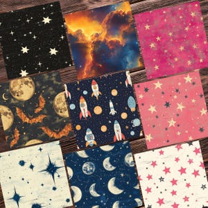 100 Space and Celestial Seamless Digital Papers, Space - Commercial Use ...