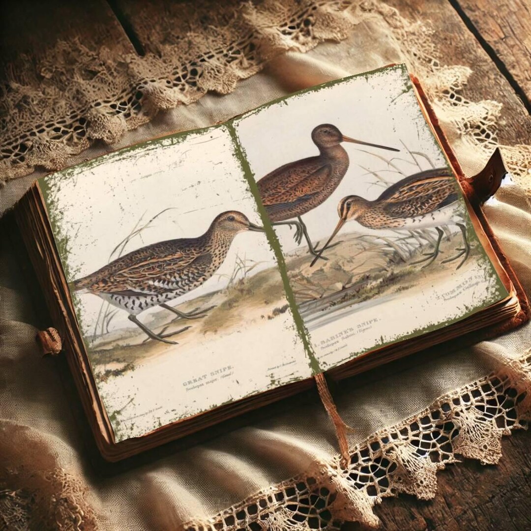 Vintage Bird Junk Journal Kit - Printable Digital Papers - Ornithology ...