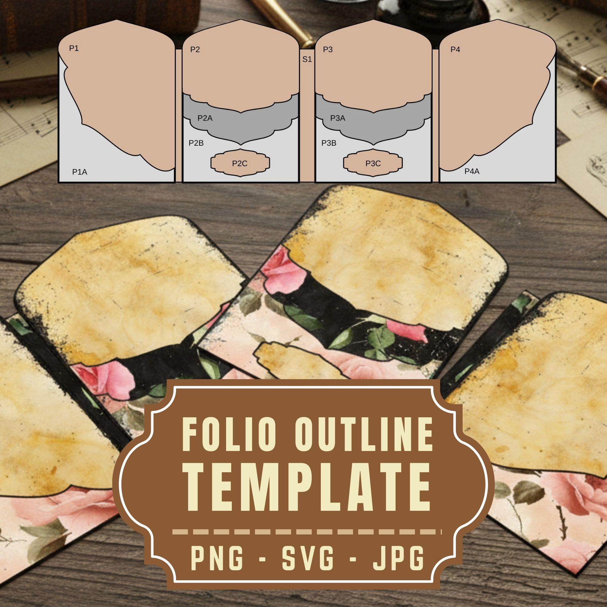 Printable Folio Kit Template - Blank DIY Junk Journal Template ...