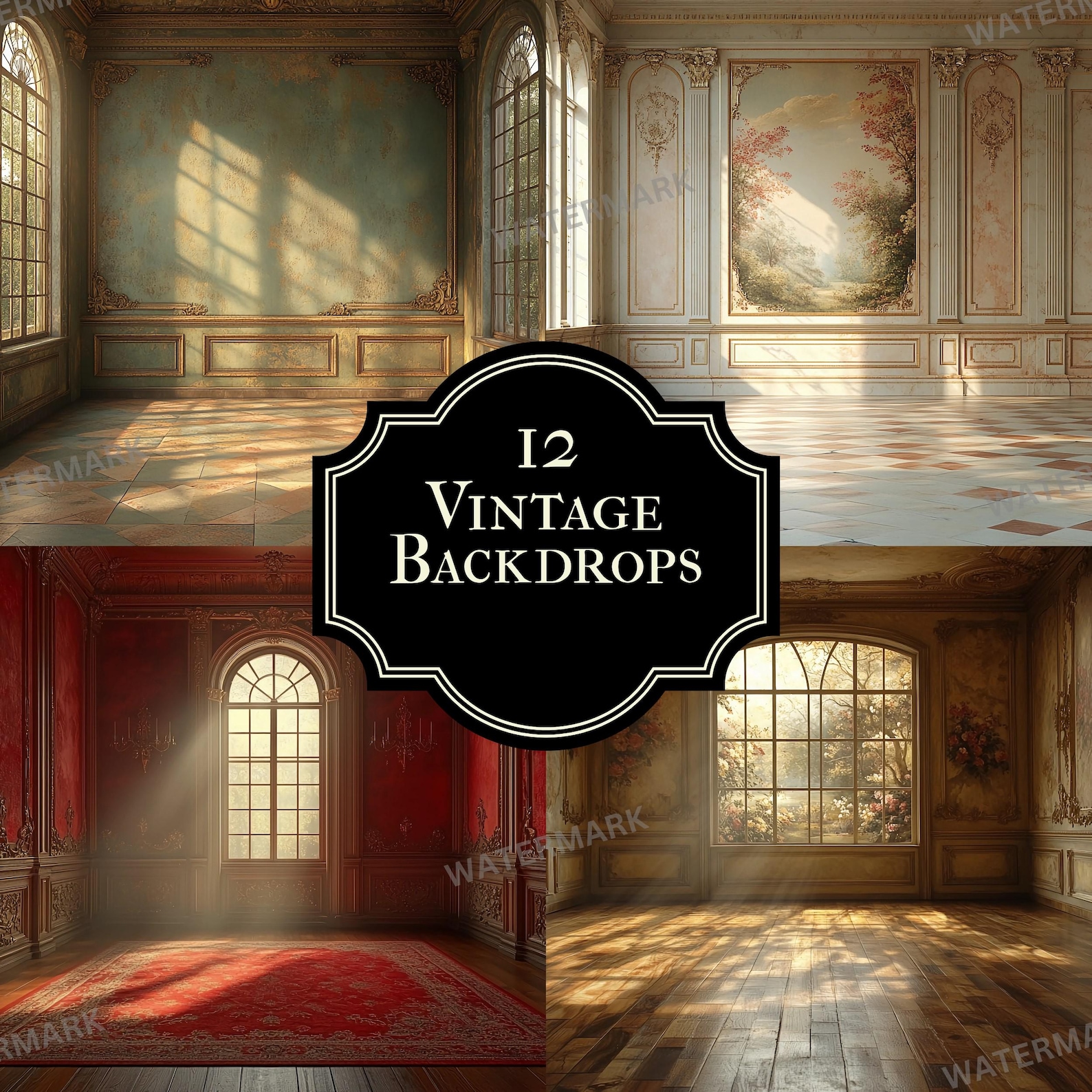 Old Master Background, Vintage Portrait Backdrop, Portrait Studio ...
