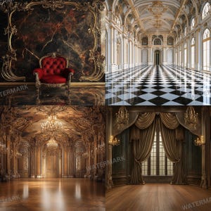 Regal Room Digital Photography Backdrop - Elegant Studio Backdrops for ...