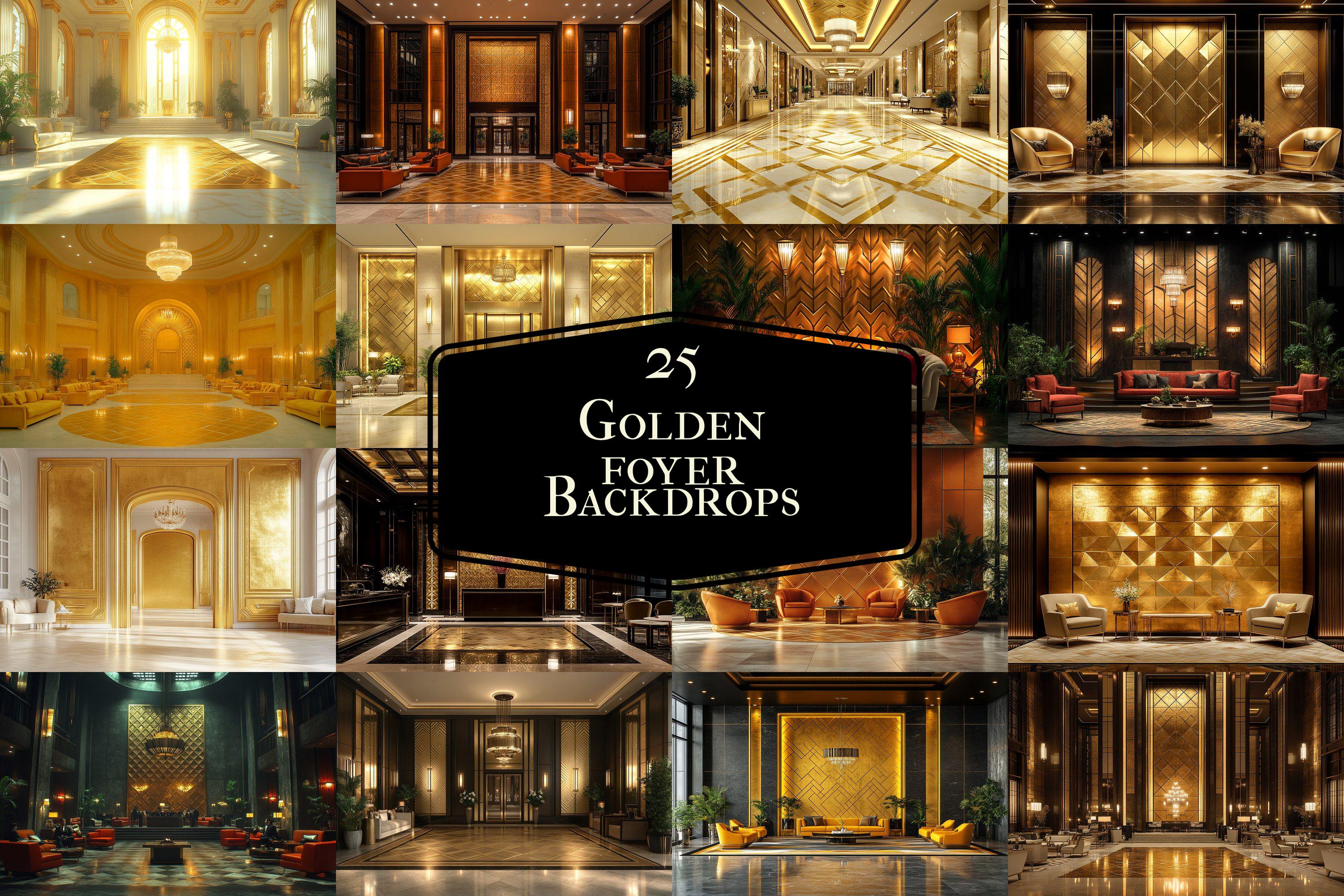 25 Golden Foyer Backdrops Elegant Entrances Luxury Interiors Grand ...