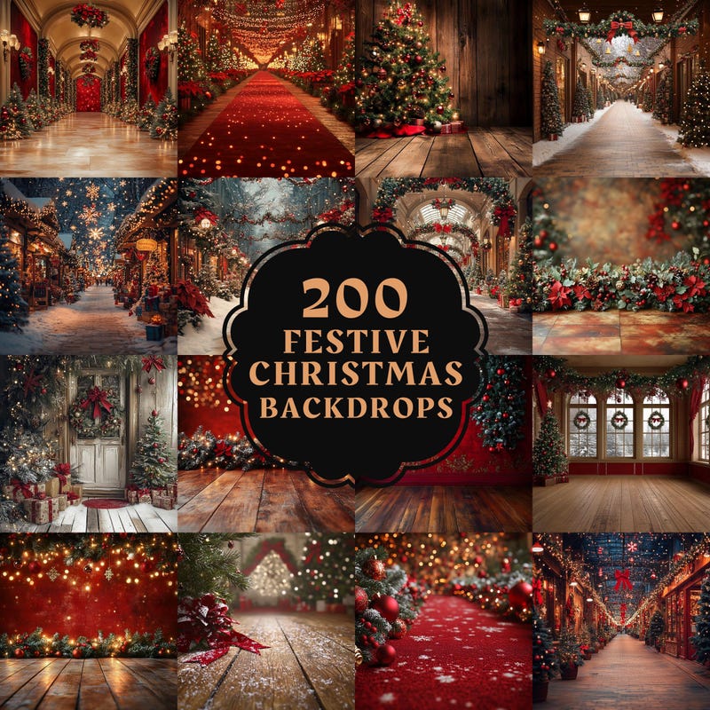 Christmas Backdrop - Etsy