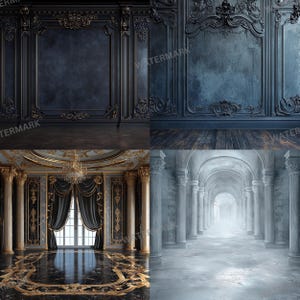 Regal Room Digital Photography Backdrop - Elegant Studio Backdrops for ...