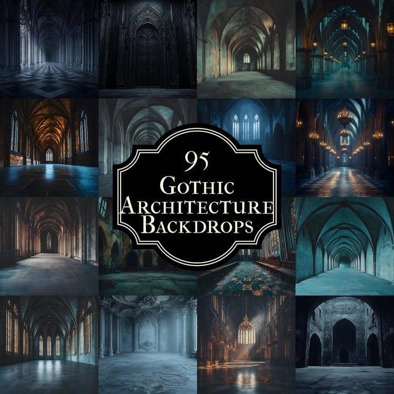Gothic Backdrops, Castle Background, Dark Halloween Backdrop, Gothic ...