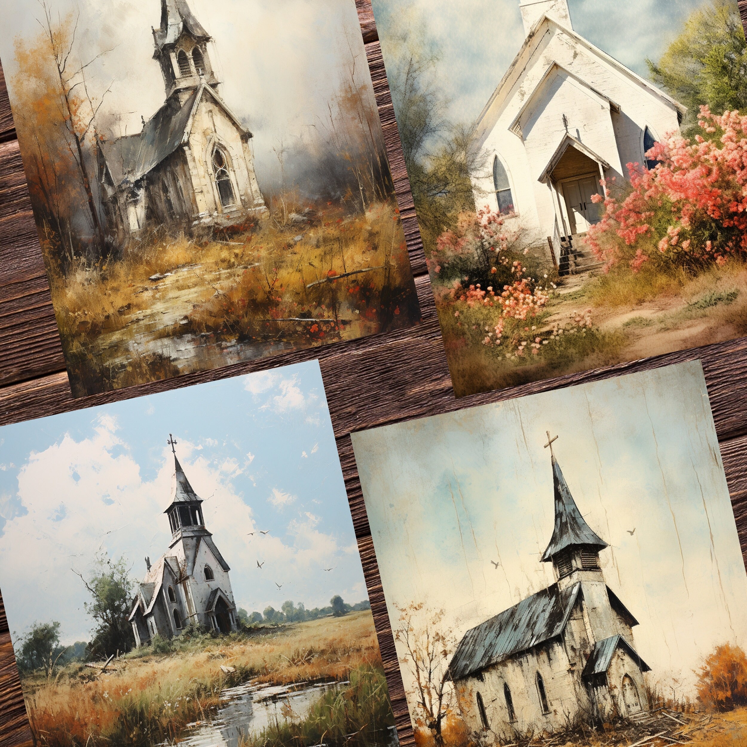 The Church Junk Journal Papers Vintage Church Ephemera Digital Chapel ...