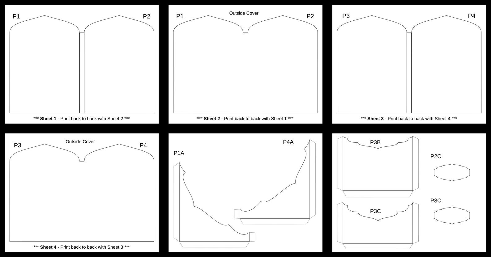 Printable Folio Kit Template - Blank DIY Junk Journal Template ...