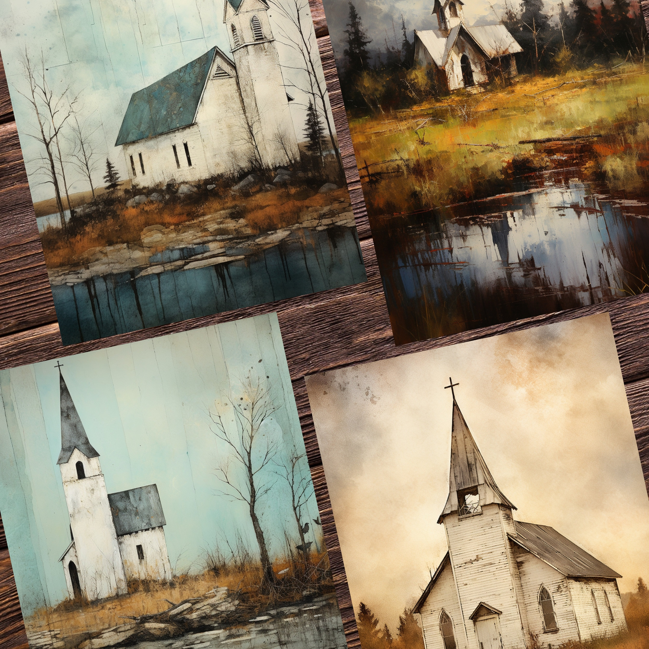 The Church Junk Journal Papers Vintage Church Ephemera Digital Chapel ...
