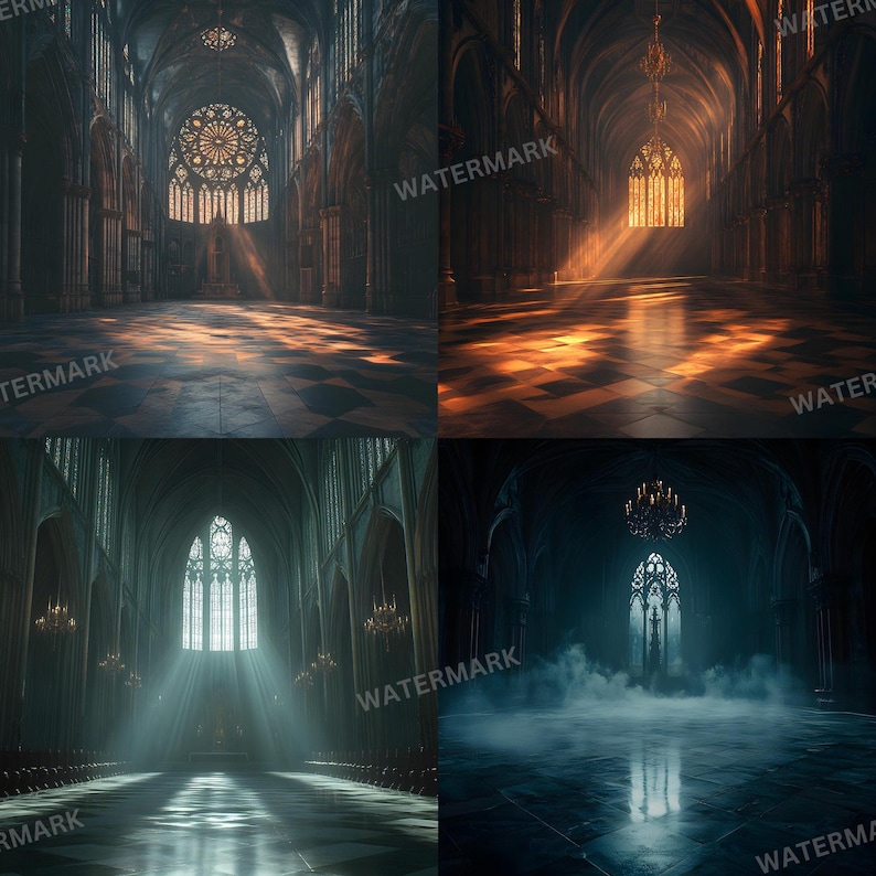 Gothic Backdrops, Castle Background, Dark Halloween Backdrop, Gothic ...