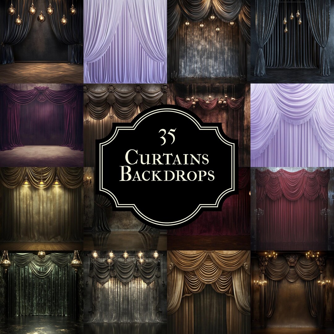 35 Curtains Backdrops | Luxurious Drapes and Theatre Stage Backgrounds ...