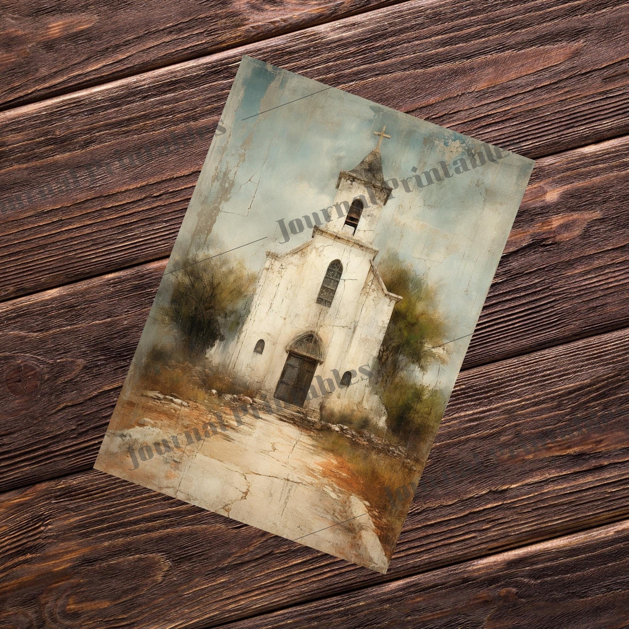 The Church Junk Journal Papers Vintage Church Ephemera Digital Chapel ...
