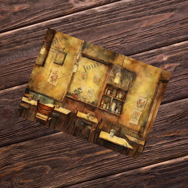Coffee Shop Journal Pages Coffee Junk Journal Pages Coffee Shop Digital ...