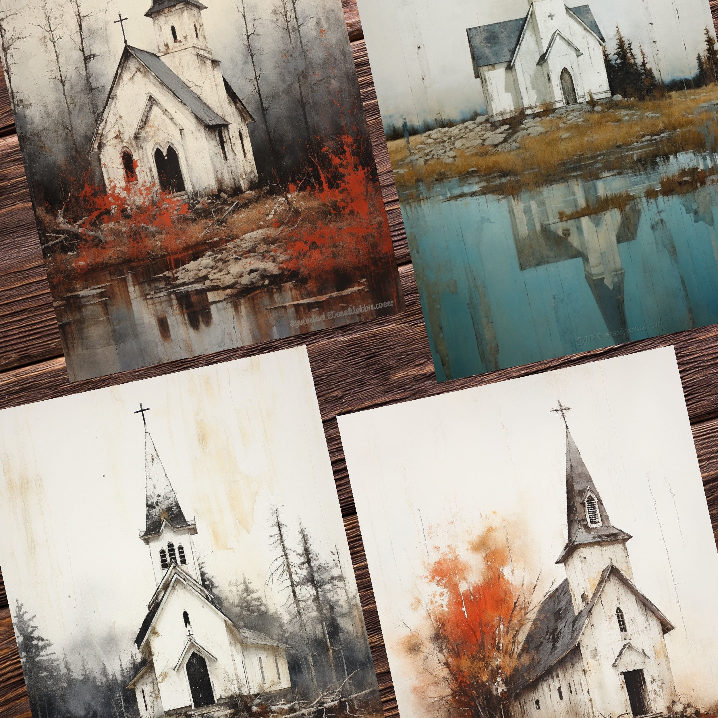 The Church Junk Journal Papers Vintage Church Ephemera Digital Chapel ...