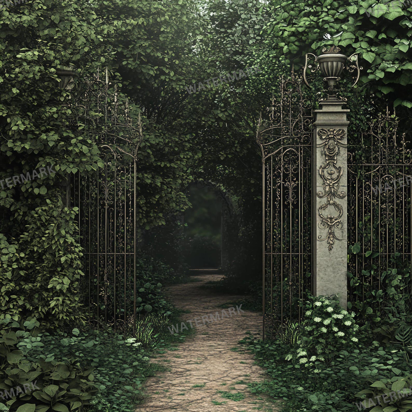 11 Victorian Garden Backdrops | Digital Nature Scene | Vintage Outdoor ...