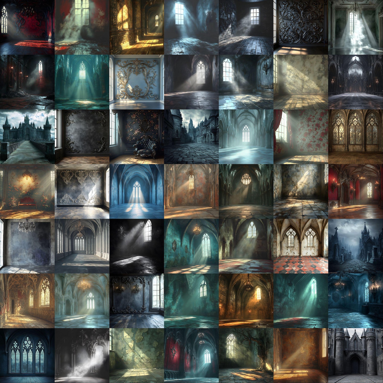 250 Gothic Backdrops, Castle Background, Dark Halloween Backdrop ...