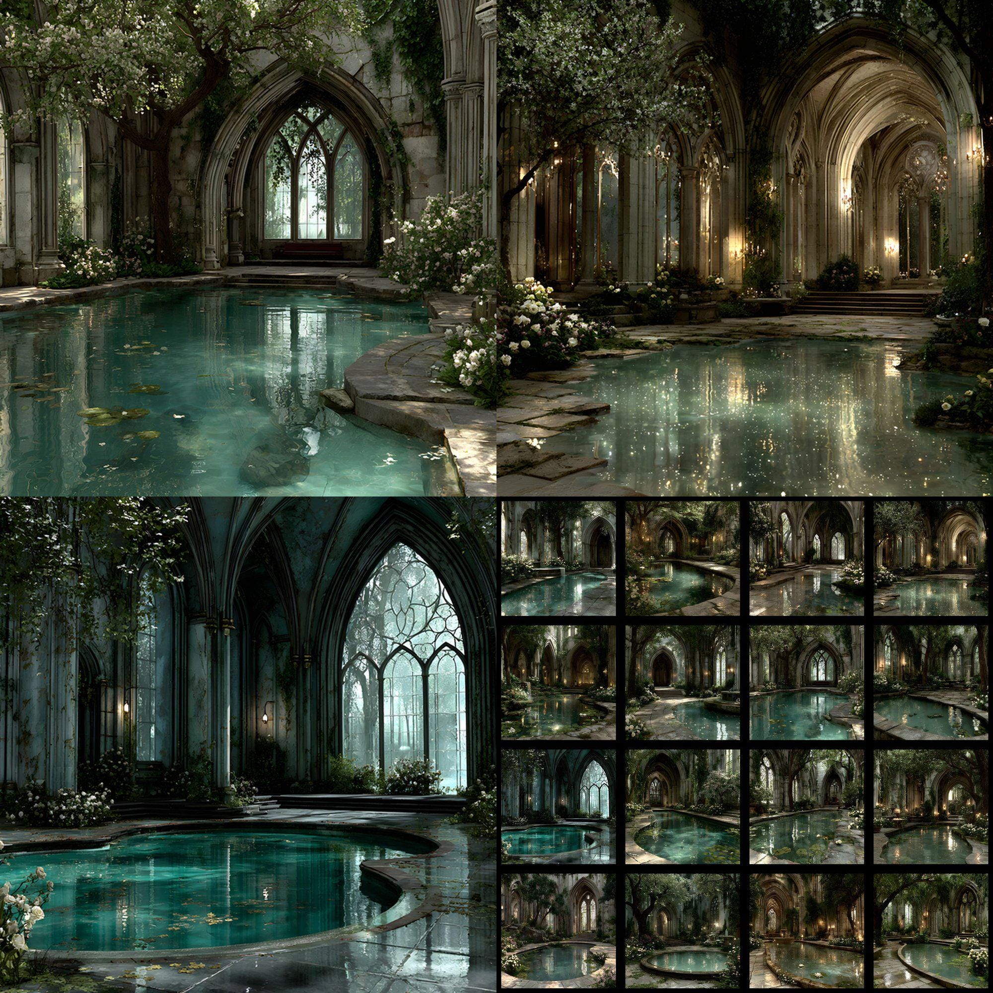 Elven Cathedral Garden Digital Backdrop Magical Elf Portrait Prop ...