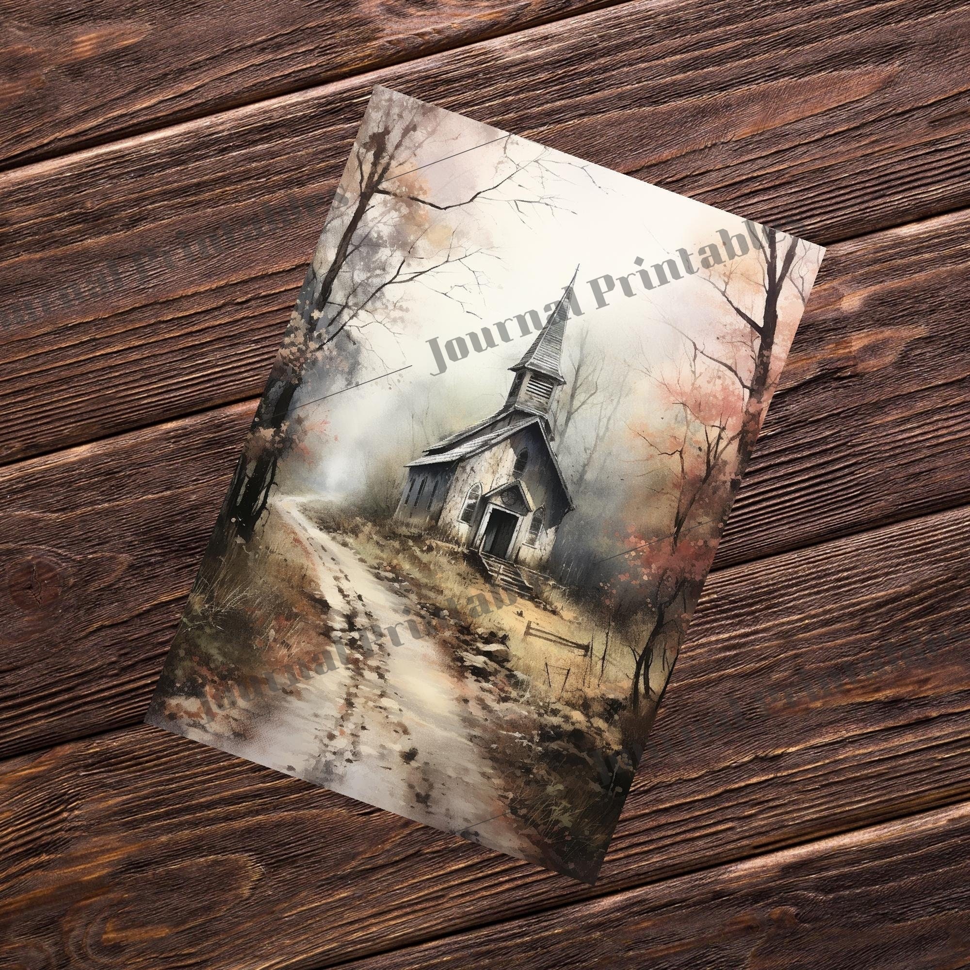 The Church Junk Journal Papers Vintage Church Ephemera Digital Chapel ...