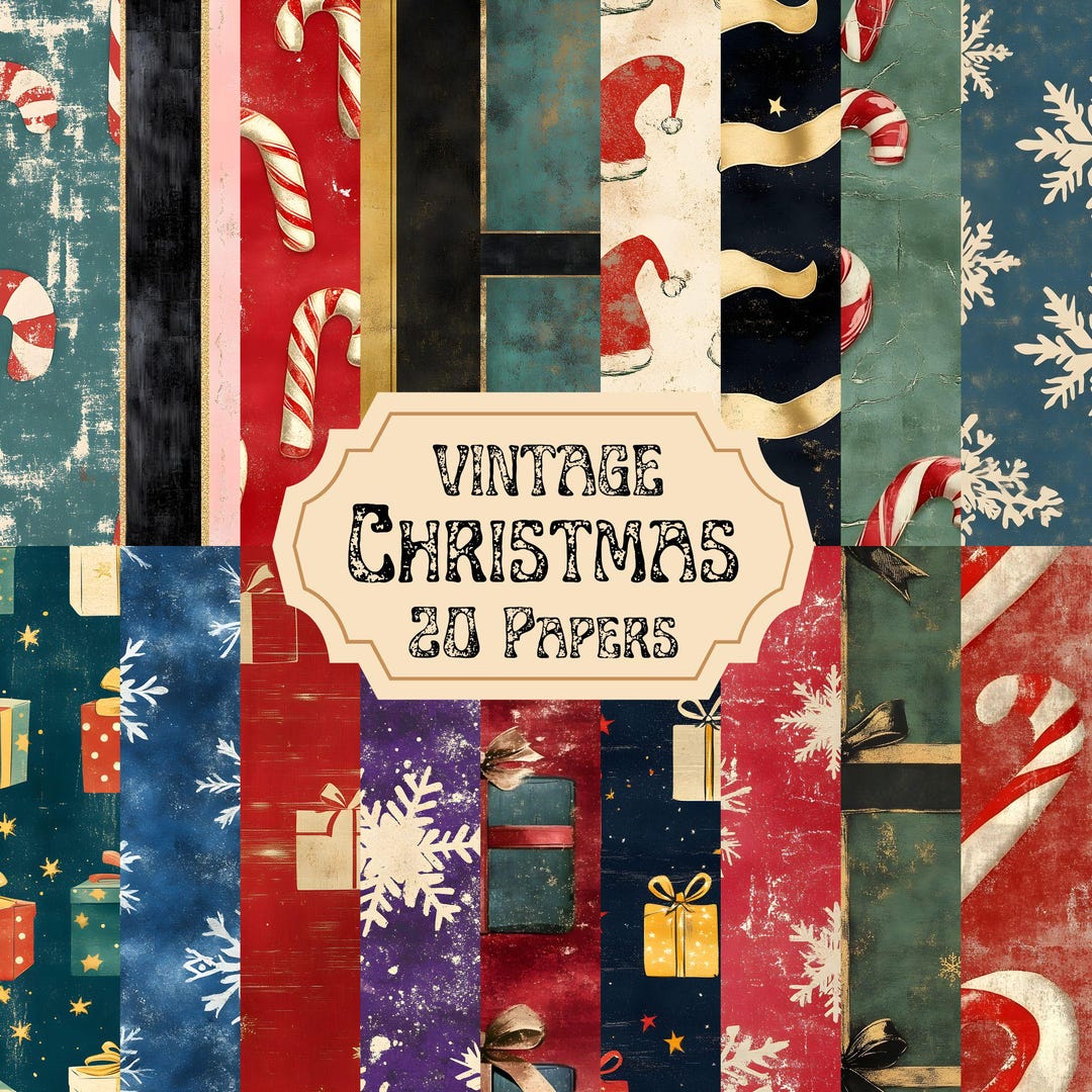 Seamless Christmas Patterns - Printable Scrapbooking, Card Making ...