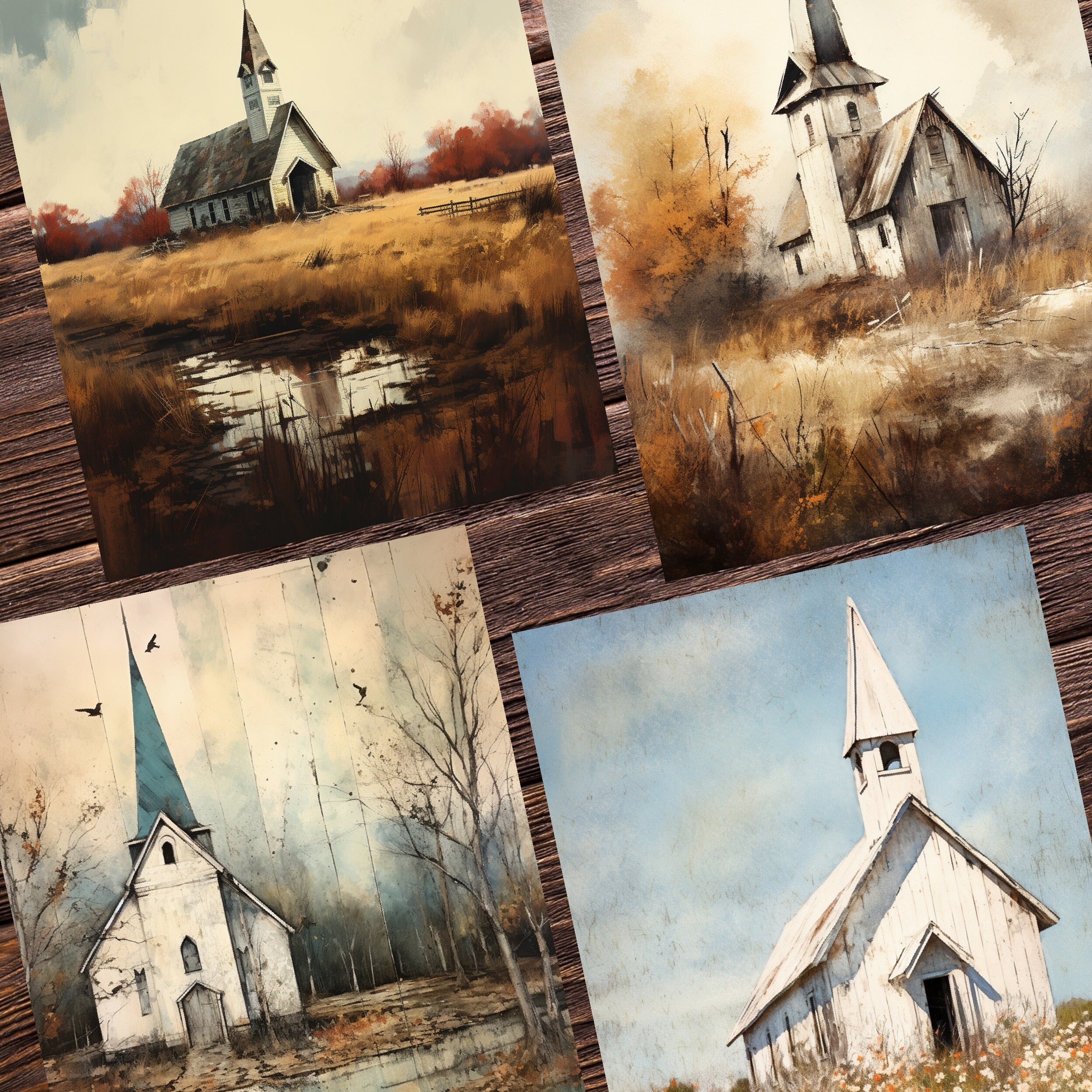 The Church Junk Journal Papers Vintage Church Ephemera Digital Chapel ...