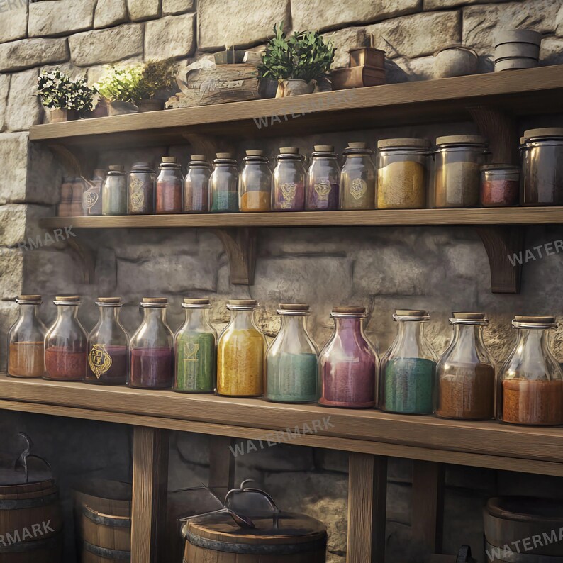 Magic School Digital Backdrops Magic Potions Class Backgrounds for ...