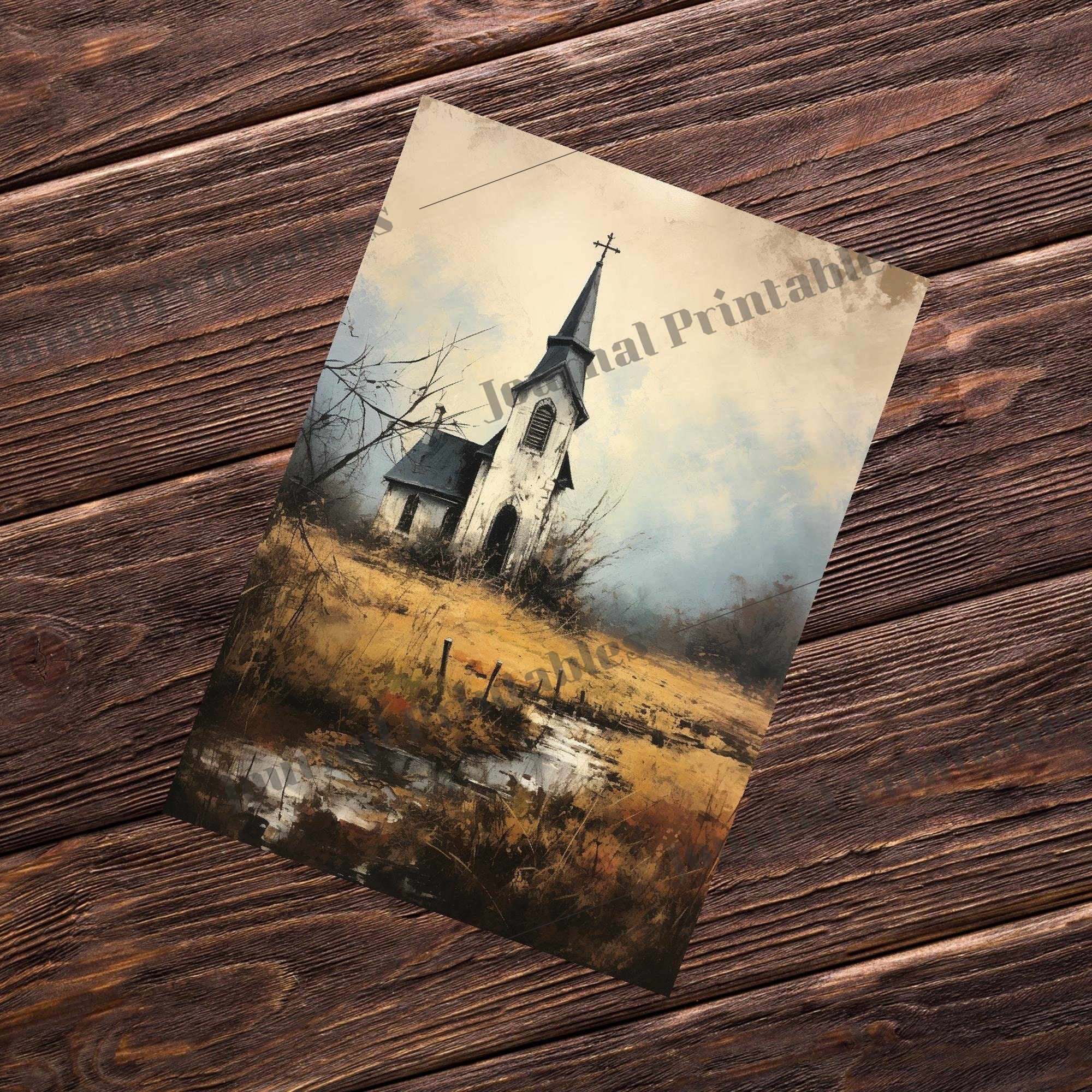 The Church Junk Journal Papers Vintage Church Ephemera Digital Chapel ...