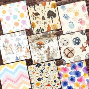 200 Seamless Digital Papers, Seamless Bundle - Commercial Use ...