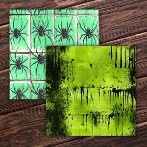 Halloween Digital Papers: Spooky Patterns, Haunted House Designs ...