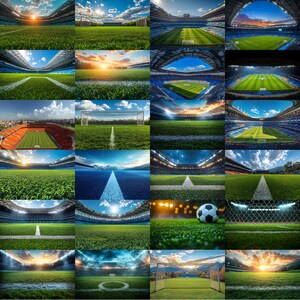 Soccer Stadium Photography Backdrop, Sports Game Background, for ...