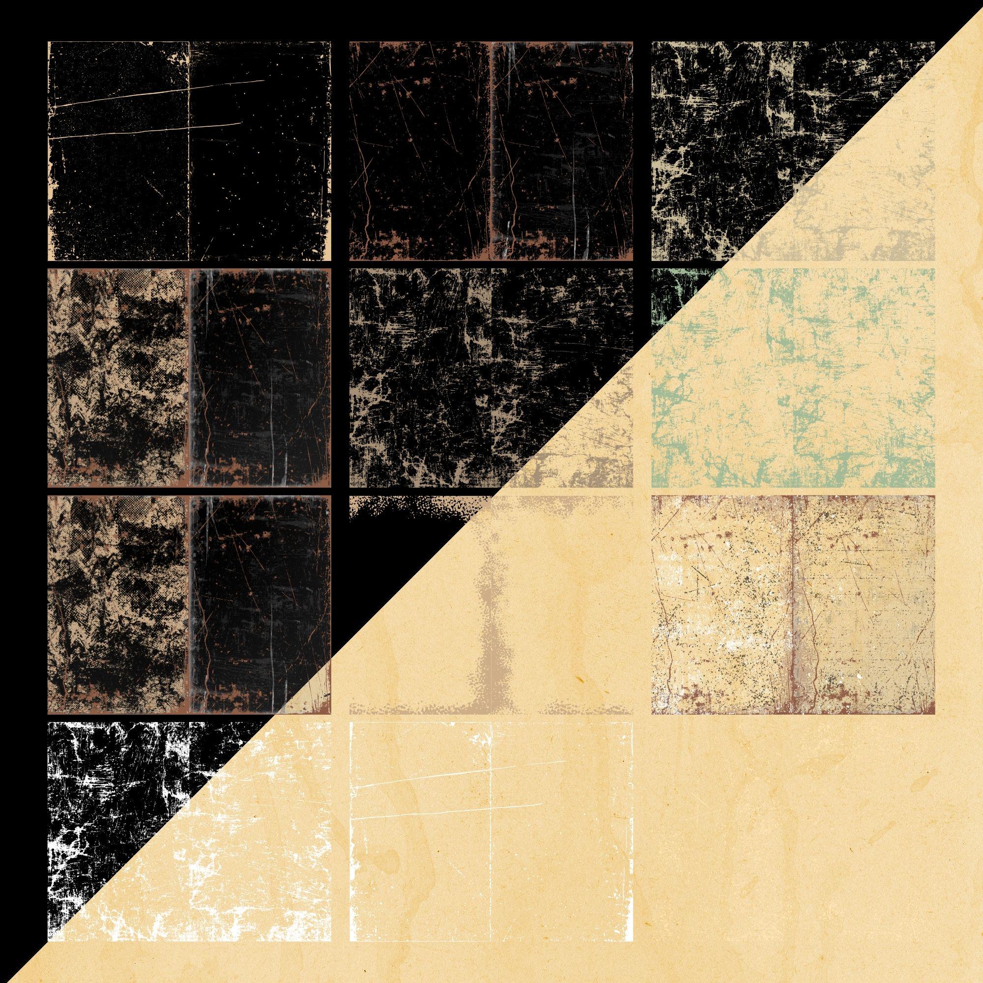 Distressed Overlay, Junk Journal Kit Overlay, Vintage Grunge Overlay ...