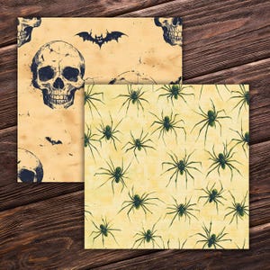 Halloween Digital Papers: Spooky Patterns, Haunted House Designs ...