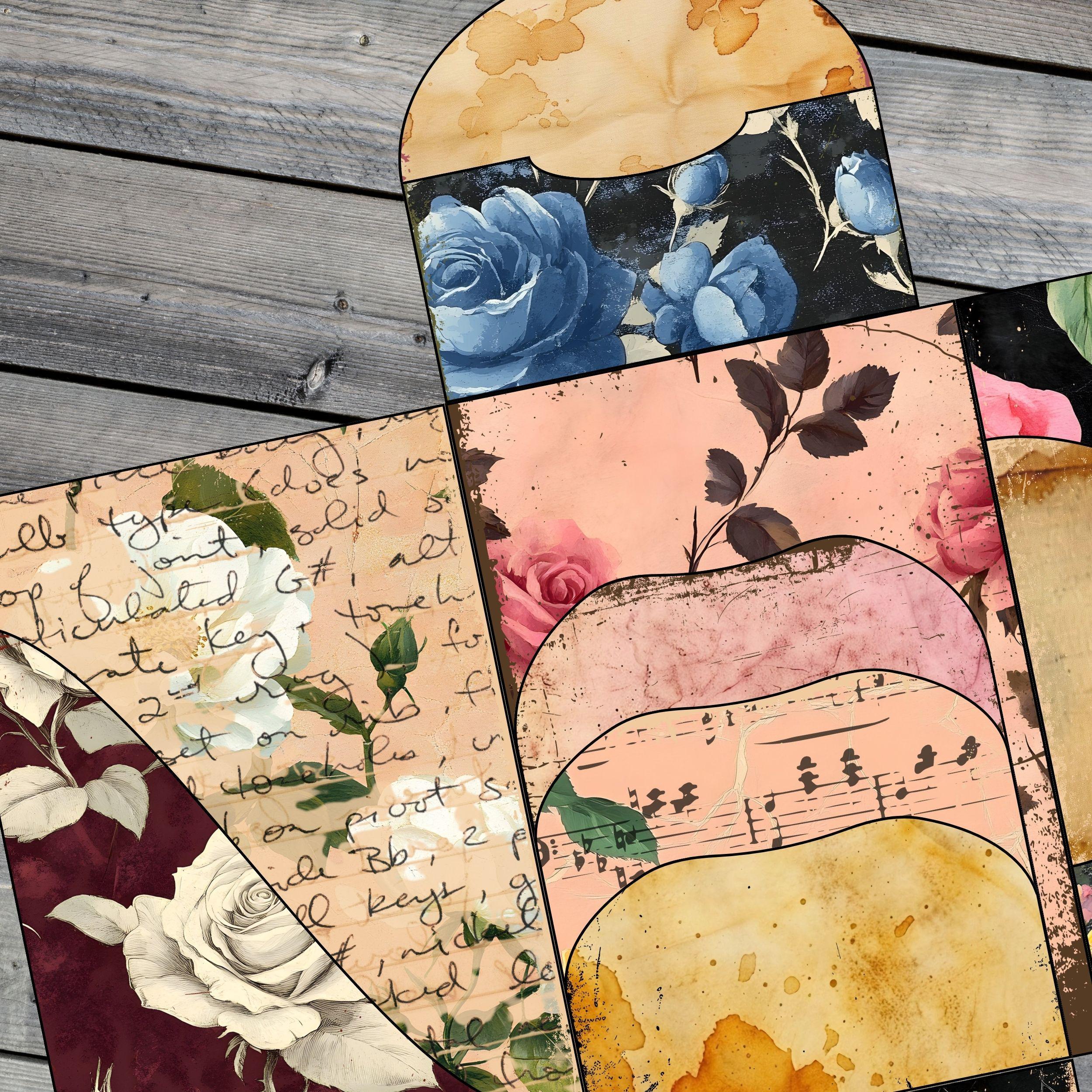 Printable Folio Template - Blank Junk Journal & Scrapbook Kit ...