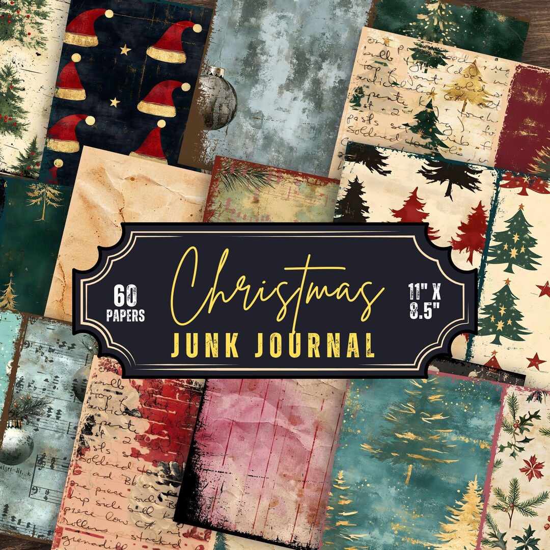 Christmas Printables for Junk Journal and Scrapbooking - Journal Pages ...
