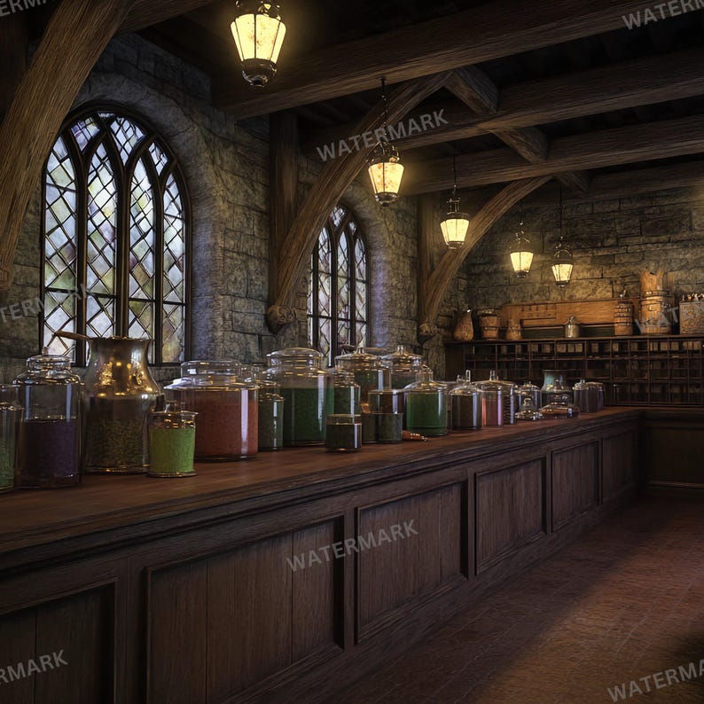 Magic School Digital Backdrops Magic Potions Class Backgrounds for ...