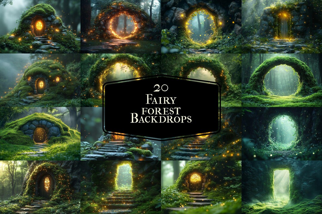 20 Fairy Forest Backdrops | Enchanted Greenery With Mystical Doorways ...