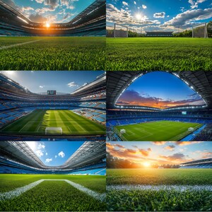 Soccer Stadium Photography Backdrop, Sports Game Background, for ...