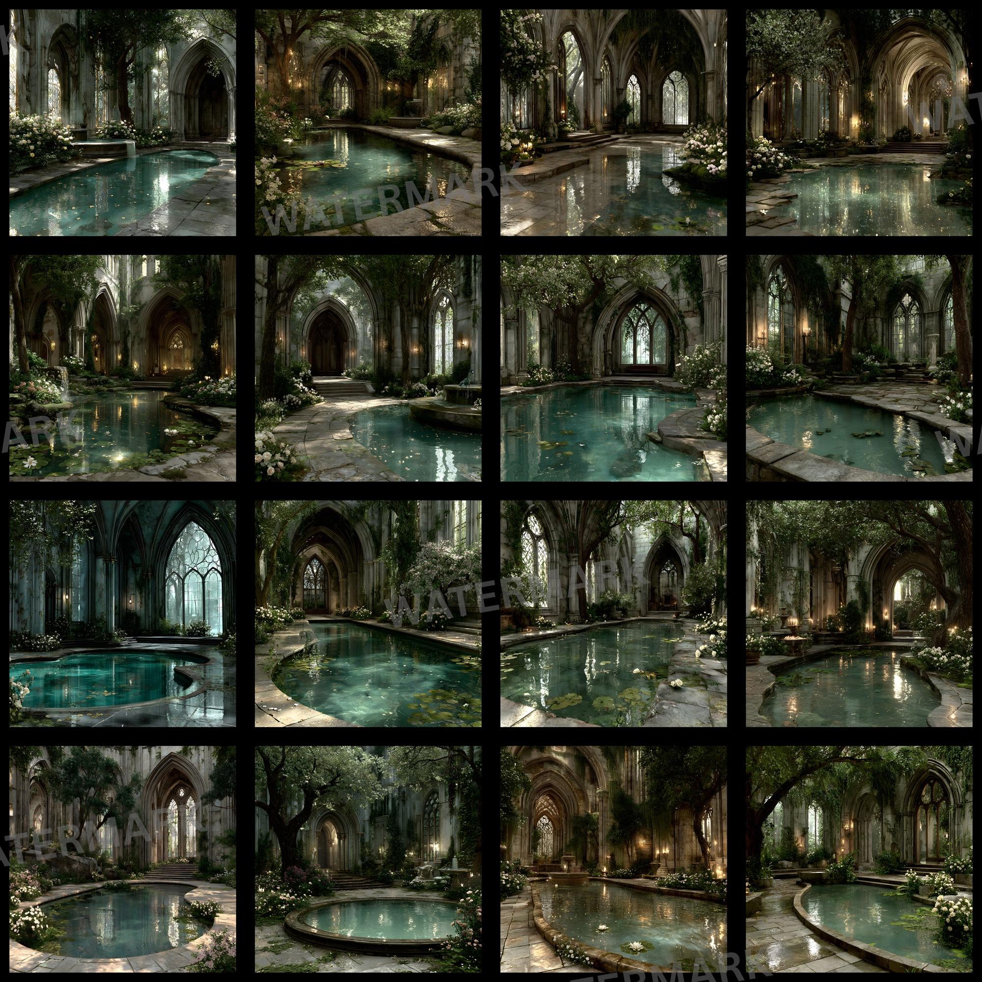 Elven Cathedral Garden Digital Backdrop Magical Elf Portrait Prop ...