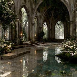 Elven Cathedral Garden Digital Backdrop Magical Elf Portrait Prop ...