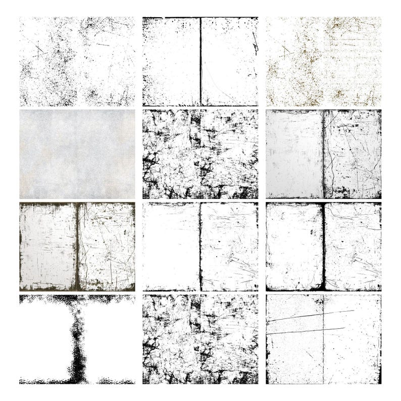 Distressed Overlay, Junk Journal Kit Overlay, Vintage Grunge Overlay ...