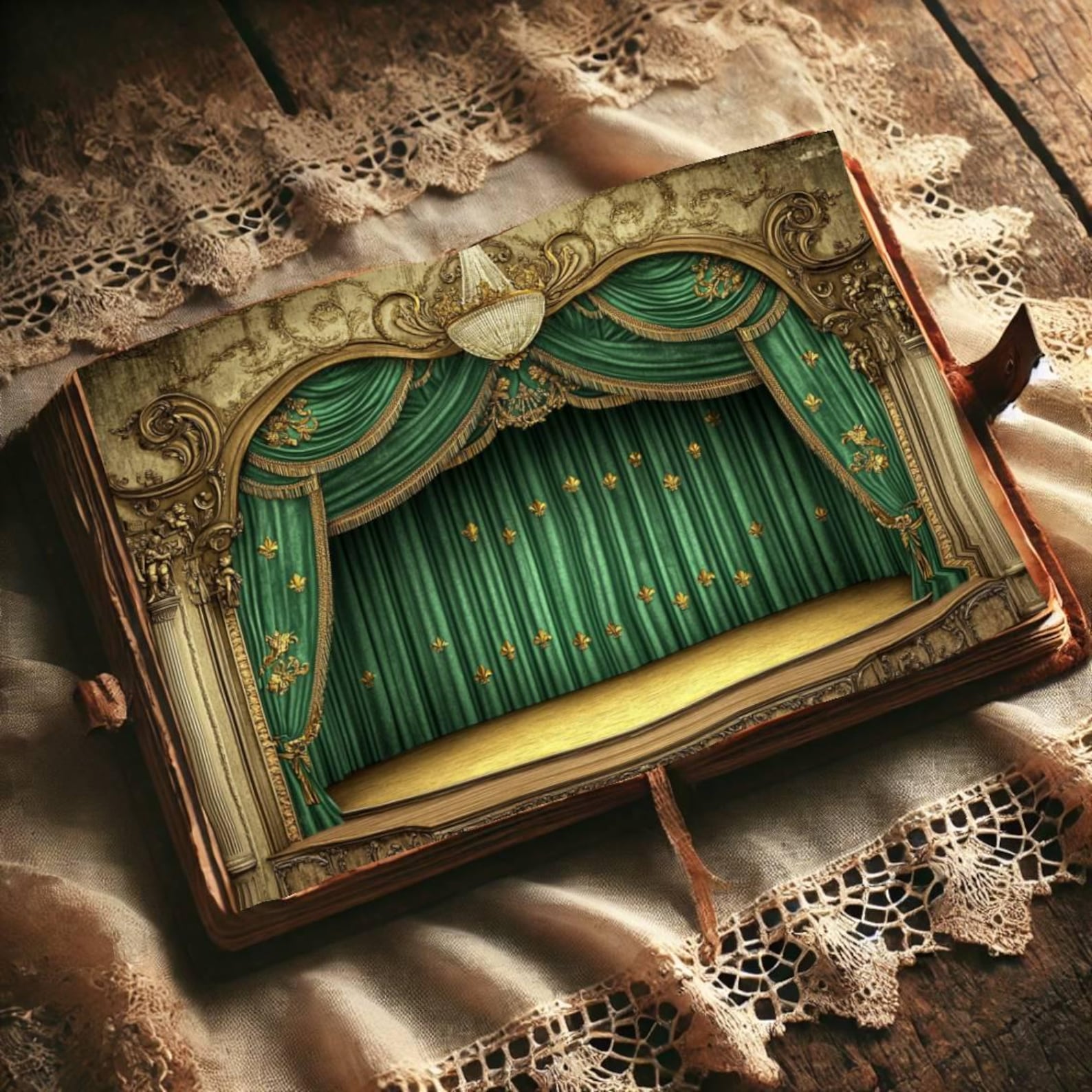 Baroque Theater Printable Papers – 25 Elegant 11" X 8.5" Designs With ...