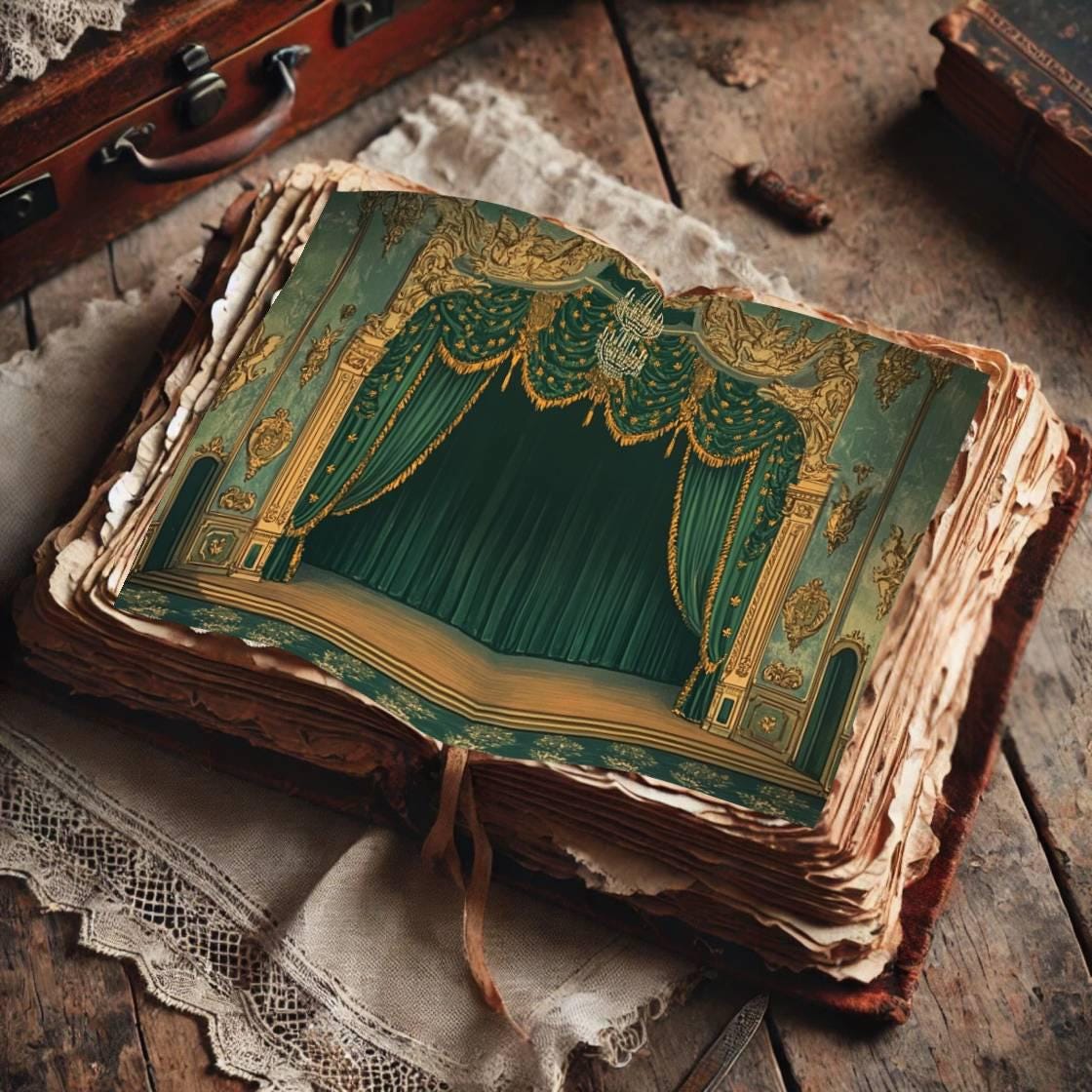 Baroque Theater Printable Papers – 25 Elegant 11" X 8.5" Designs With ...