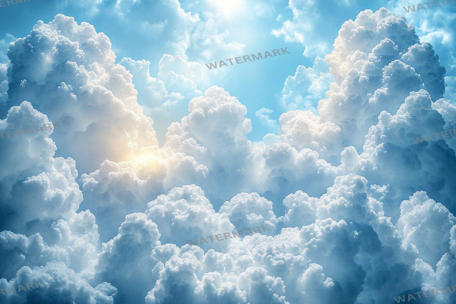 10 Clouds Backdrops, Sky Digital Backgrounds, Dreamy Scenes ...