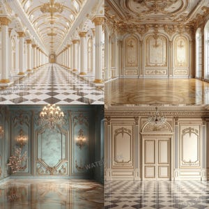 Regal Room Digital Photography Backdrop - Elegant Studio Backdrops for ...