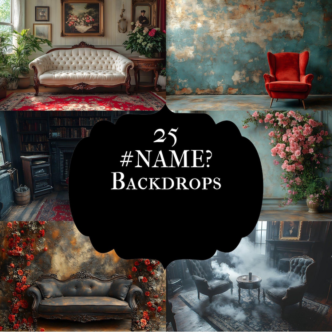 Victorian Photography Backdrop Bundle Cinematic Digital Backgrounds for ...
