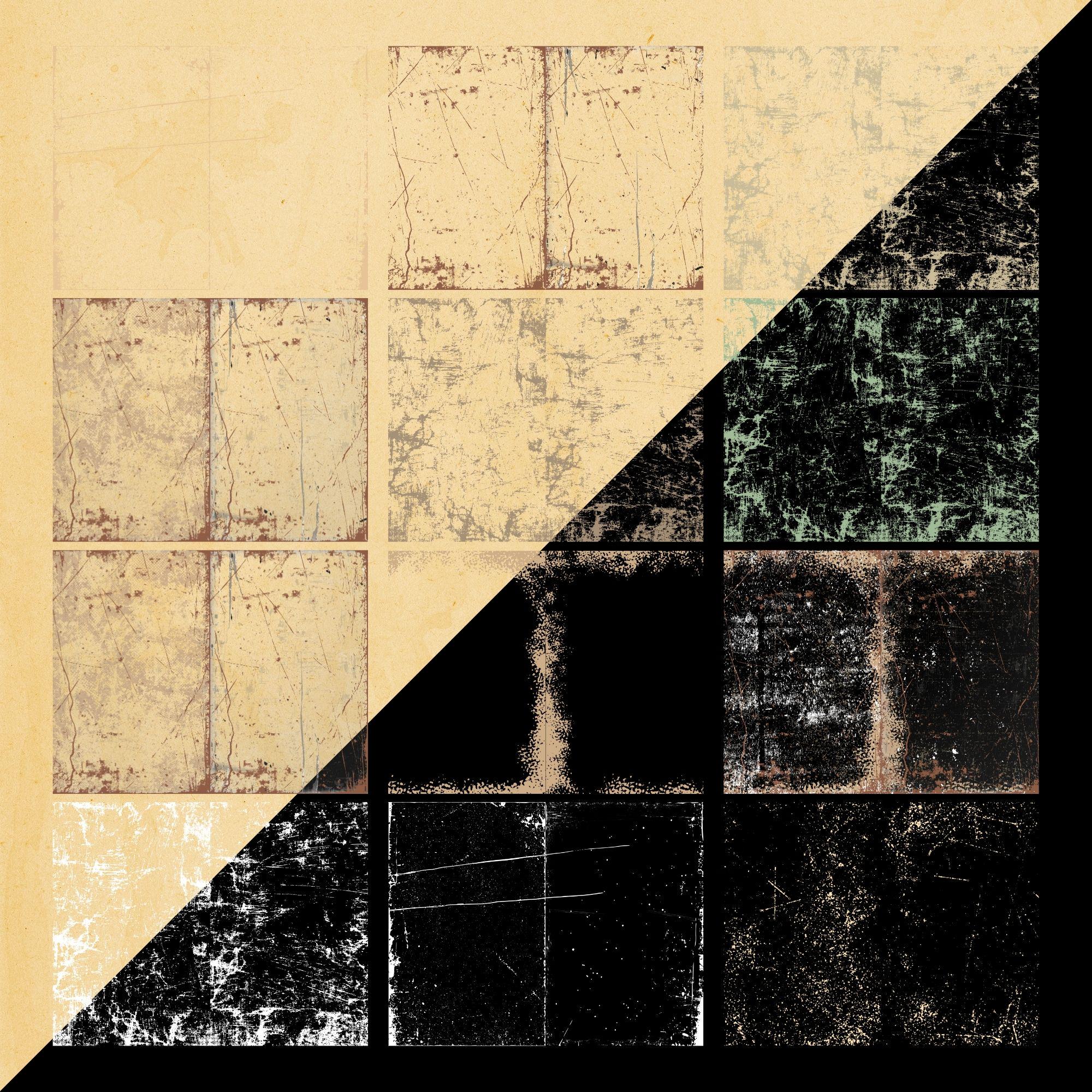 Distressed Overlay, Junk Journal Kit Overlay, Vintage Grunge Overlay ...