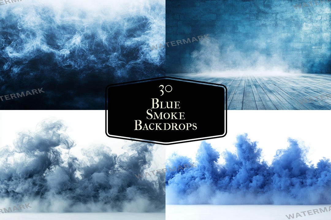 30 Blue Smoke Backdrops | Atmospheric Mist, Fog, and Haze Overlays ...