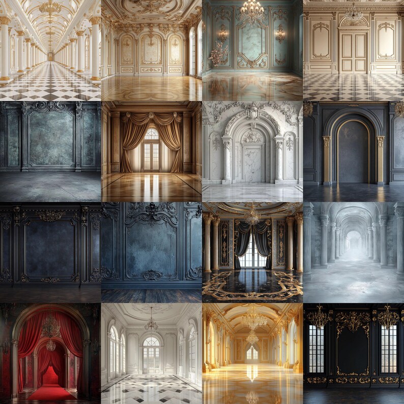 Regal Room Digital Photography Backdrop Elegant Studio Backdrops for ...
