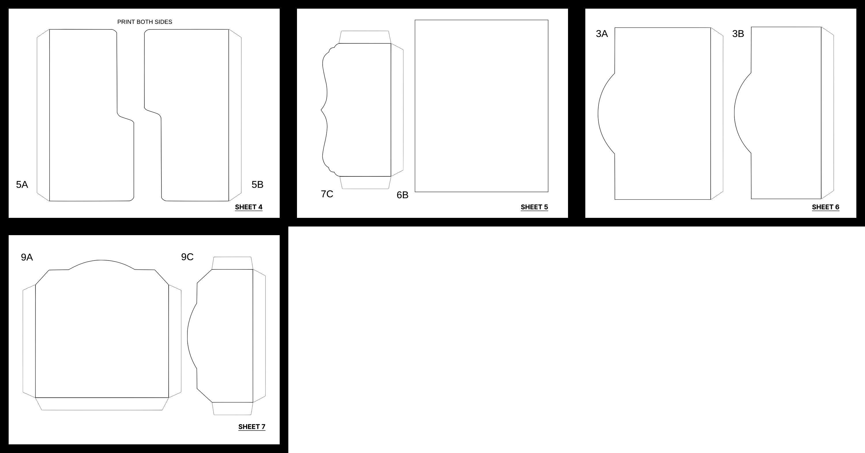 Blank Folio Outline Digital Template – Junk Journal – Customizable ...