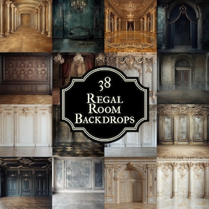 Regal Room Digital Photography Backdrop - Elegant Studio Backdrops for ...