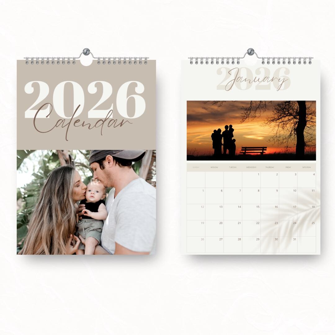 Personalized Photo Calendar 2026 | Custom Christmas Gift - Etsy