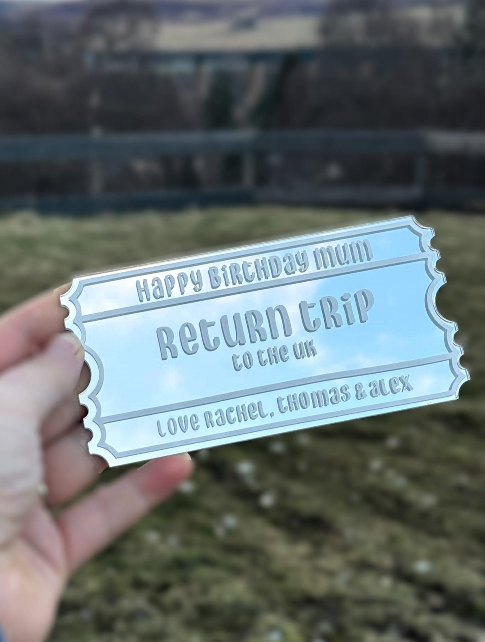 Custom Acrylic Event Ticket: Personalized Surprise Keepsake - Etsy